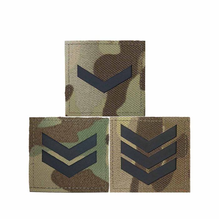 British Army Rank Patches – Black on MTP – Lance Corporal, Corporal ...