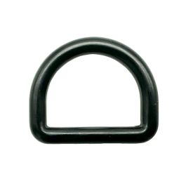 25mm (1") Black Metal D-Ring