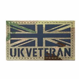 UK Veteran Velcro Patch Laser Cut 5x8cm MTP Military Morale Badge